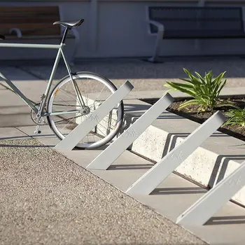 Outdoor Vertical Metal Bike Storage Rack Outside Public Place Patio ...