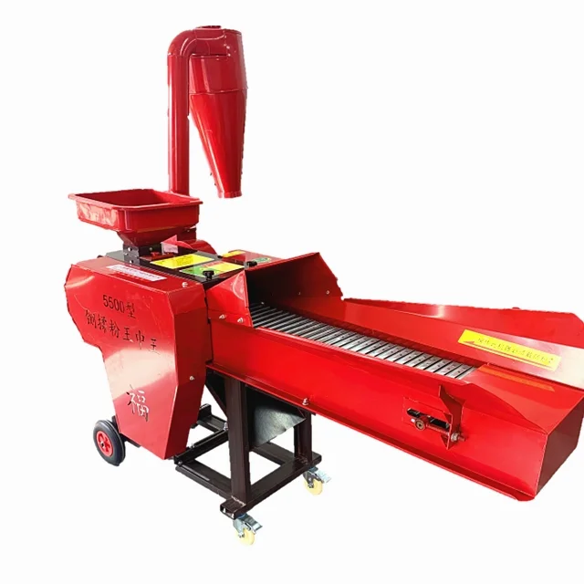 Mini Scale Agriculture Cattle Sheep Horses Feed Grass Straw Shredder ...