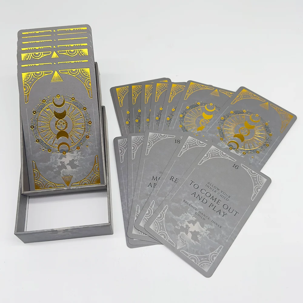 Custom Printed Tarot Card Game Playing Cards with Guidebook Storage Box ...
