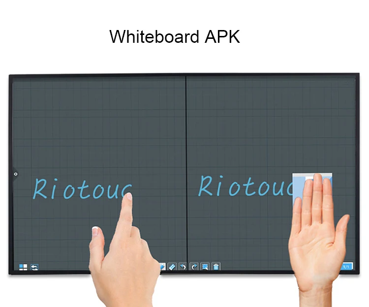 Riotouch 75" Dual Recognition Stylus Interactive Panel Touch Screen ...