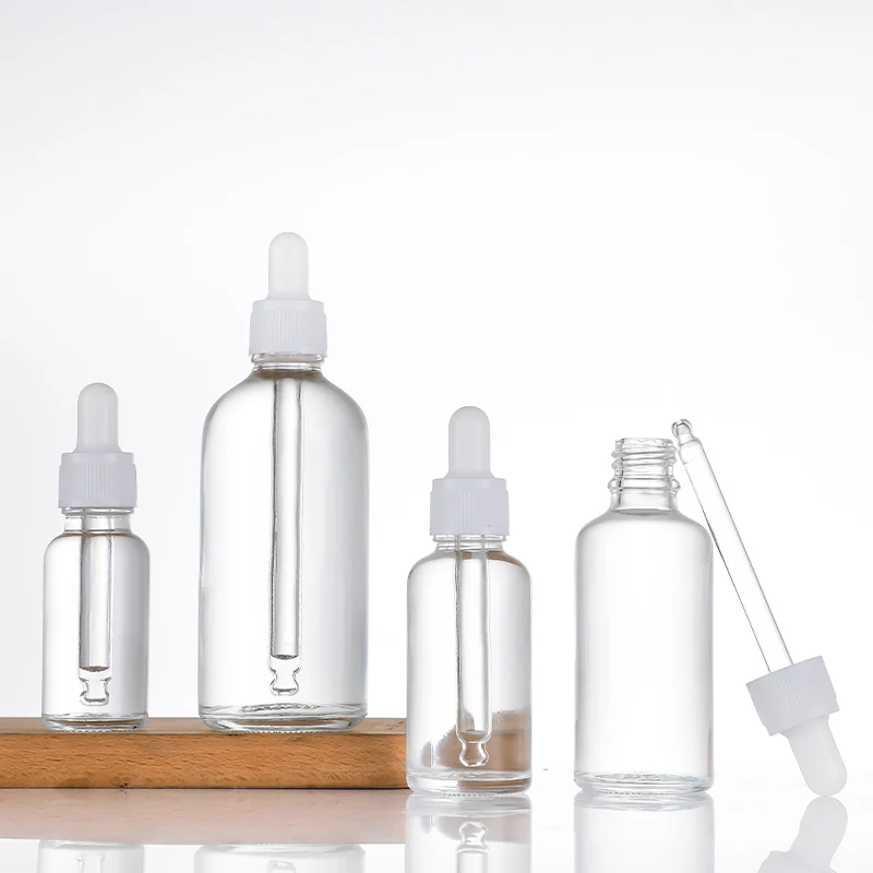 Empty 5ml 100ml Transparent Fine Base Oil 30ml Dropper Head Glass ...