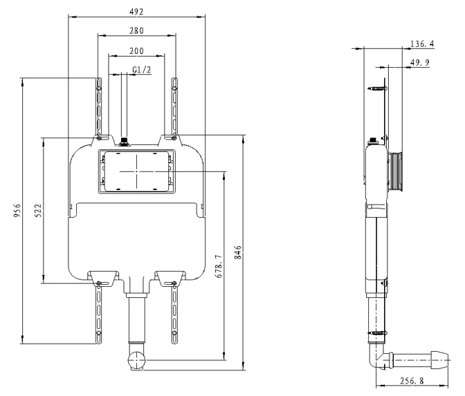 Touchless Sensor Flush Concealed Cistern Sensor Water Tank Cistern ...