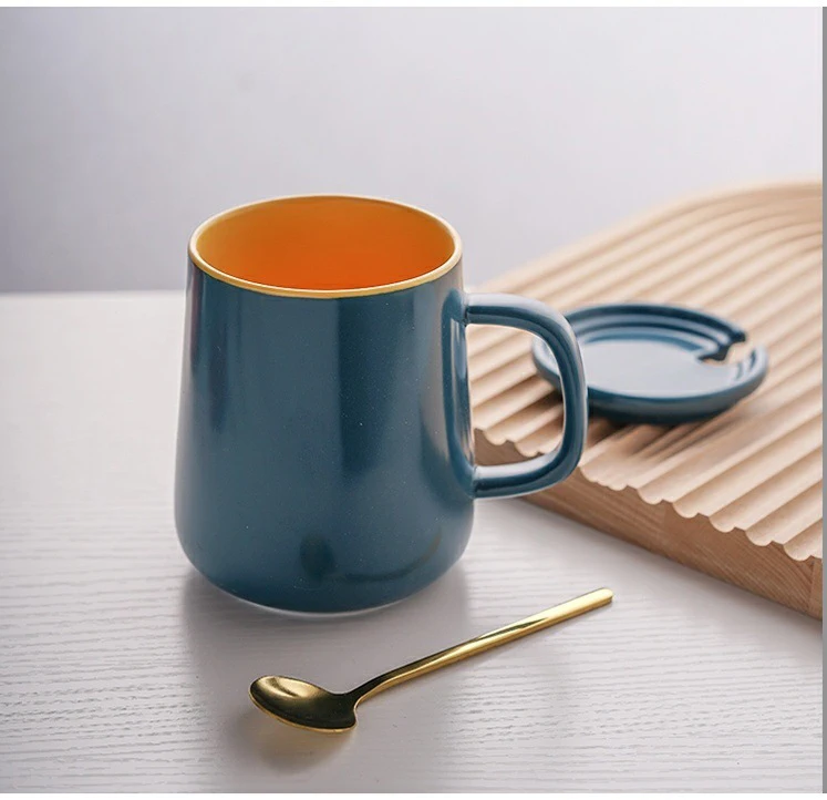 Creative Ceramic Mug Coffee Large-capacity Breakfast Milk Drinks Cup ...