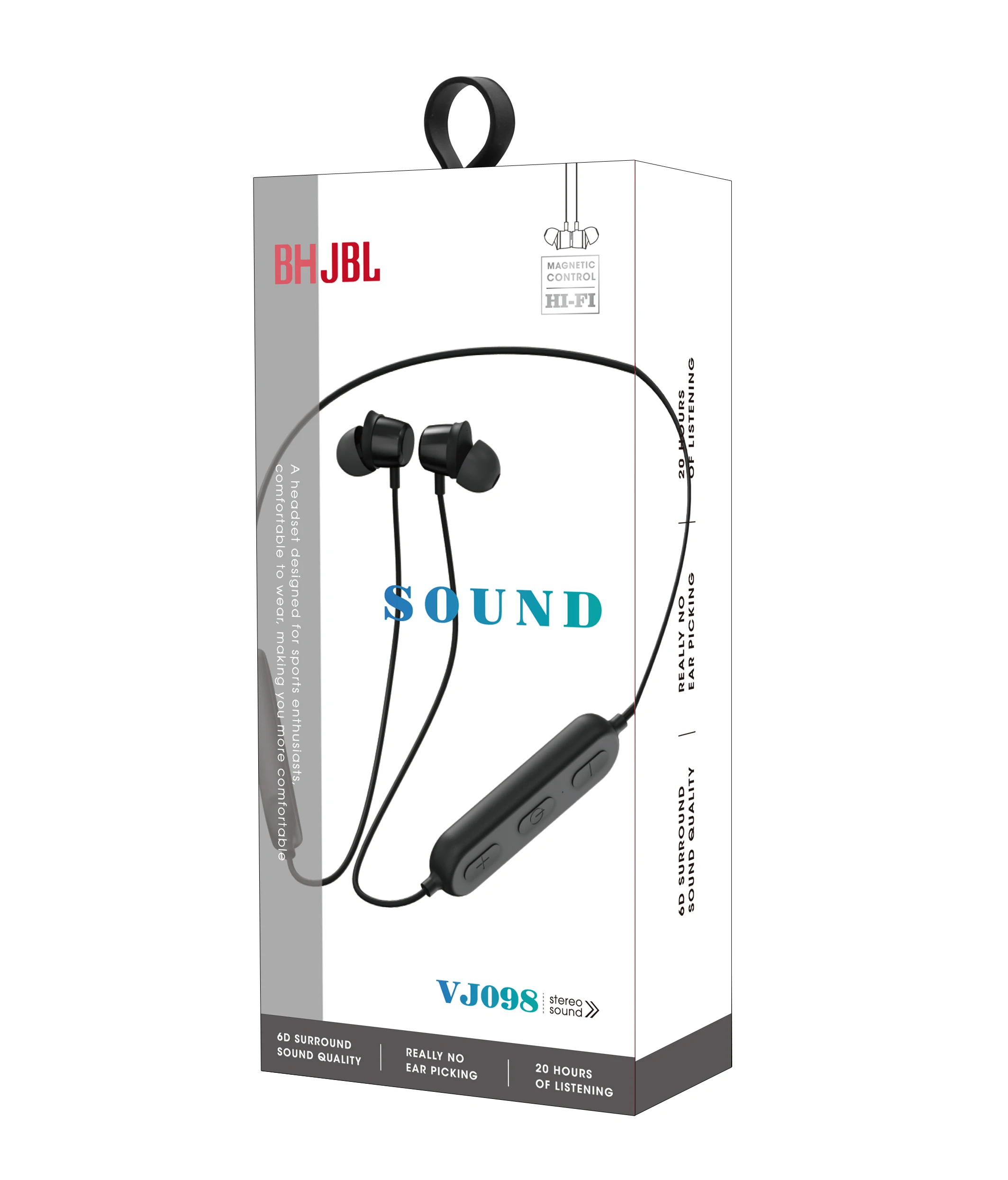 New Style Wireless Neckband Magnetic Absorption Of Metal Shell ...