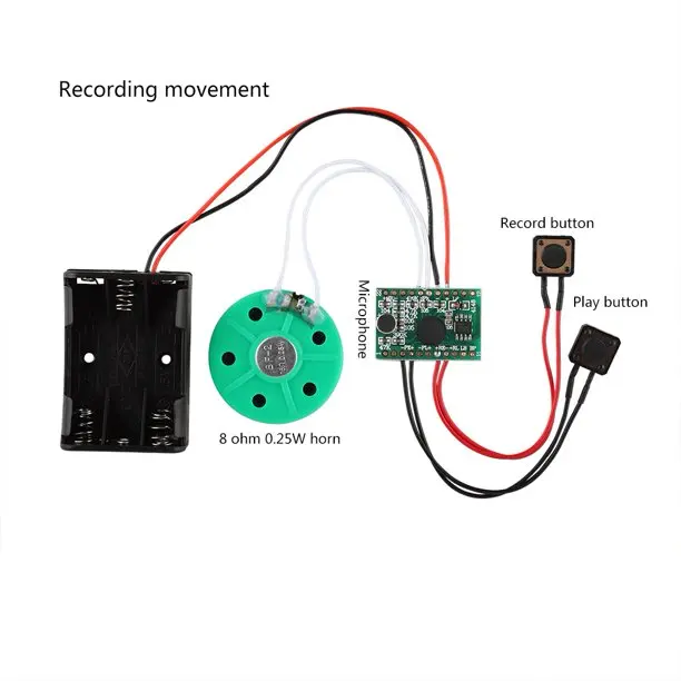 30 Seconds Voice Button Sensor Control The Sound Movement For Christmas ...