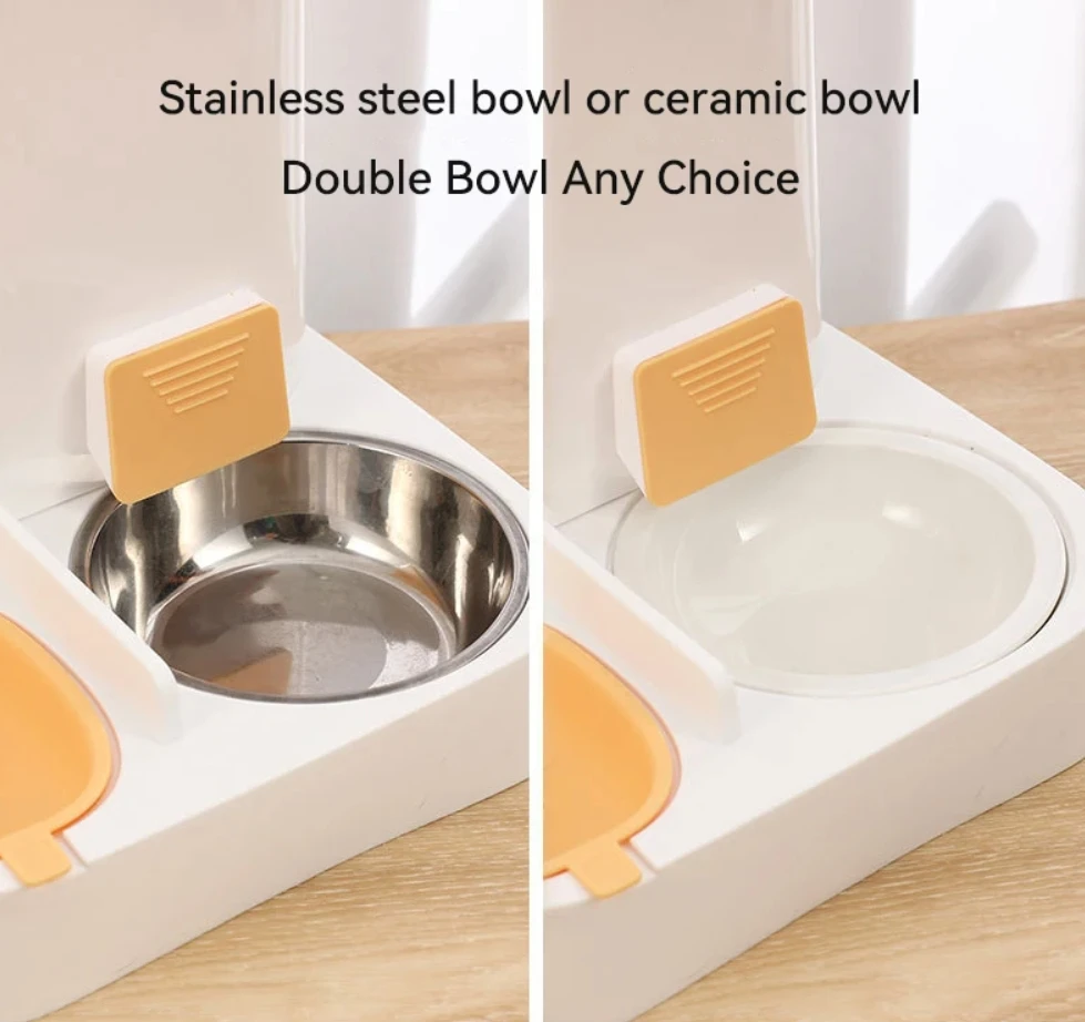 Promotional Double Protection Water Food Dispenser Stainless Steel Pet ...