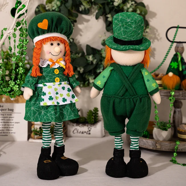 St.patricks Day Decoration Retractable Standing Festival Lucky Clover ...