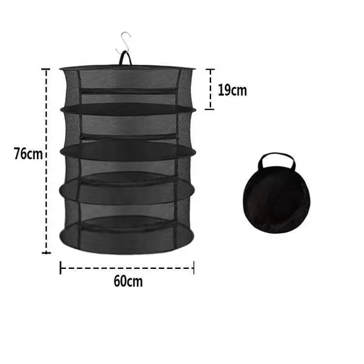 4 Layers Hanging Plant Drying Rack Herb Dryer Net Mesh For Indoor ...