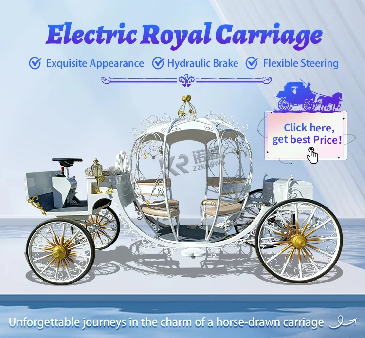English Style Pumpkin Electric Horseless Carriage Luxury Four Wheels ...