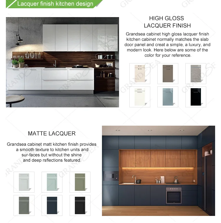 Modern White Kitchen Easy Clean Hpl Laminate Carcasses Knock Down ...