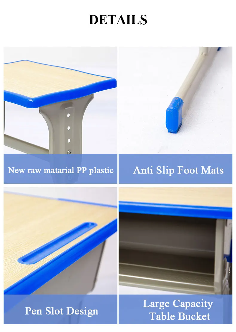Primary School Single Student Use Classroom Tables and Chairs Set ...