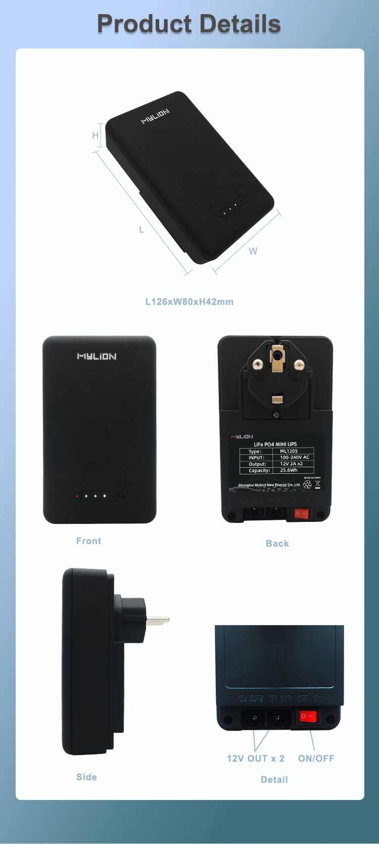 Ups Wifi Router Backup 12v 2a Dc Ups Battery Power Supply 12v 8000mah Mini Ups Lifepo4 Battery ...