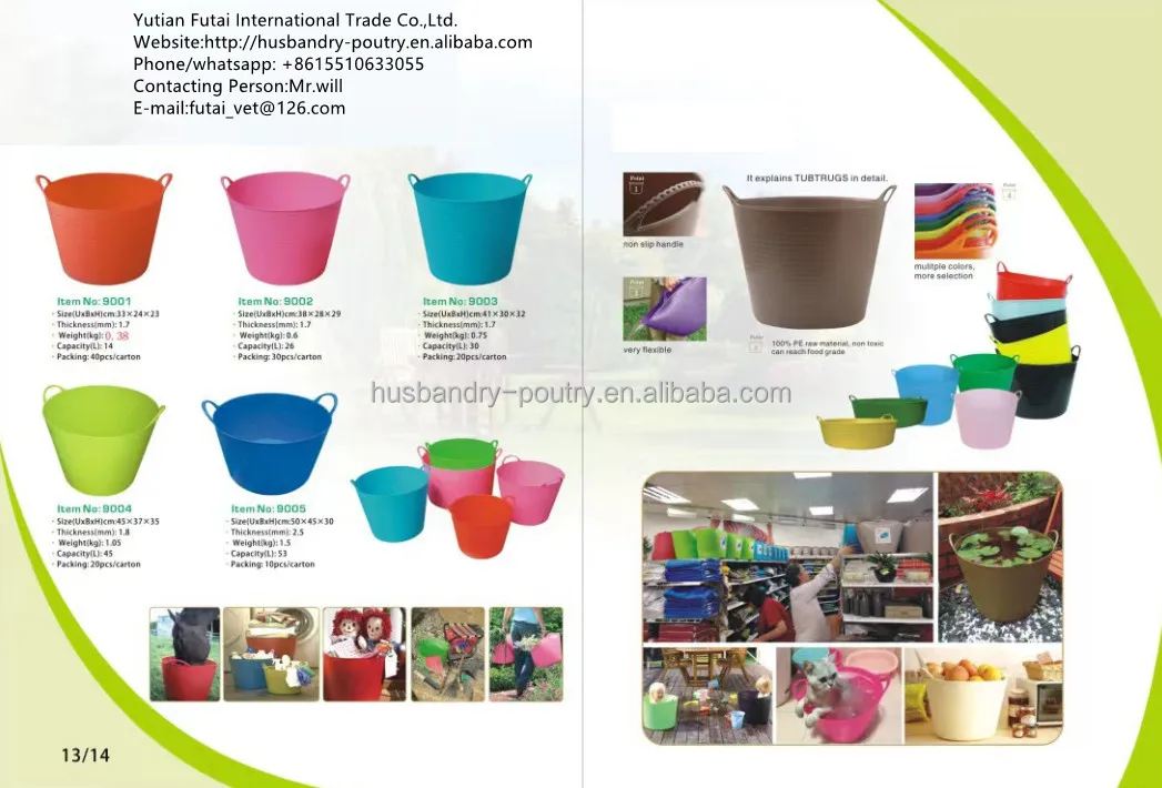 Horse Feeder Bucket - Durable, Colorful, and Versatile