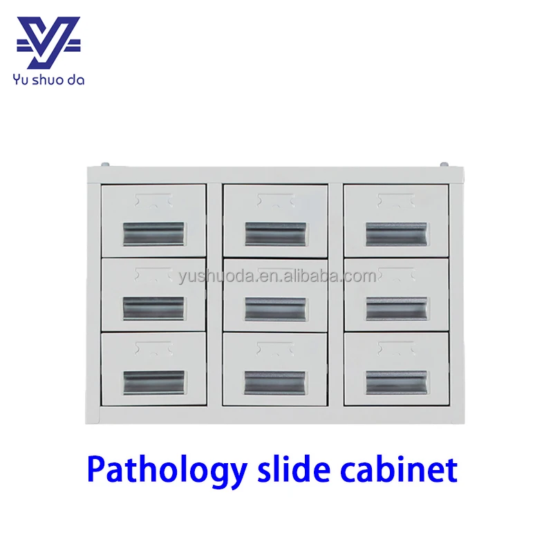 Pathology Lab Consumables - 9 Drawers Slide Storage Cabinet
