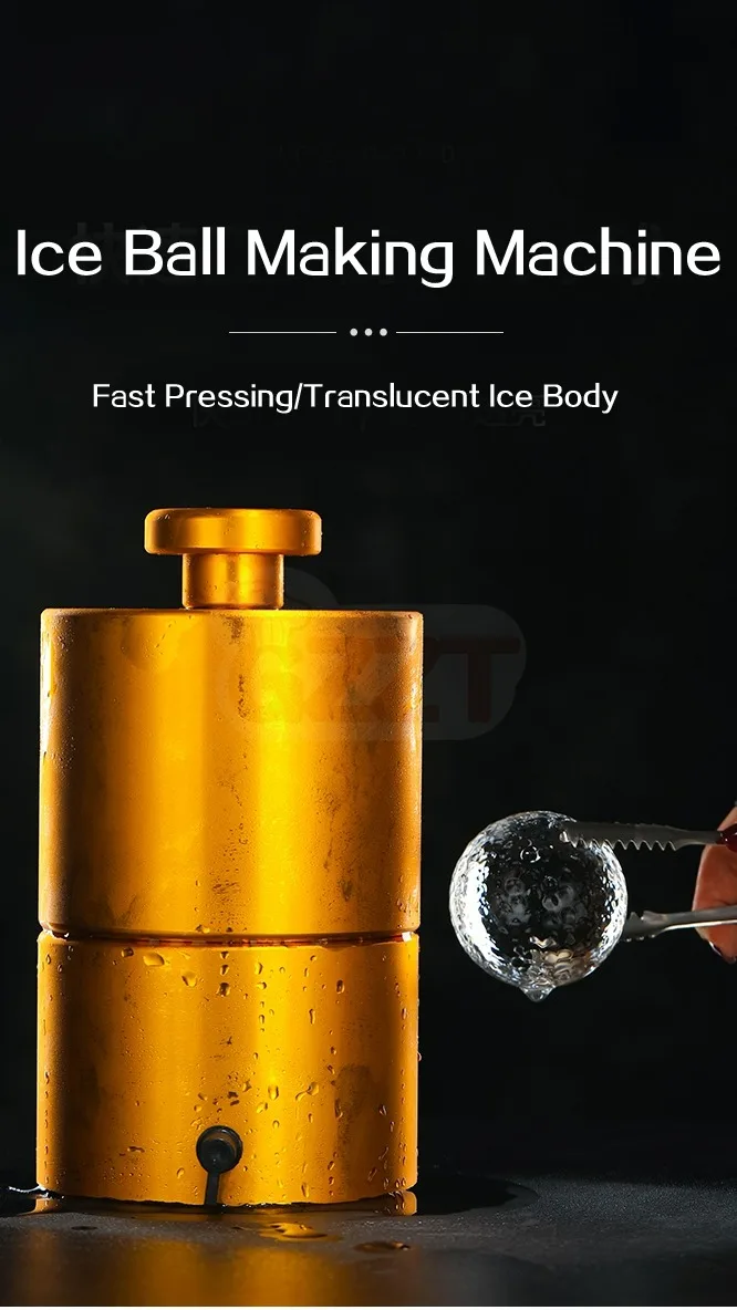 Customizable Fast Pressing Metal Ice Ball Sphere Maker Ball Whisky ...