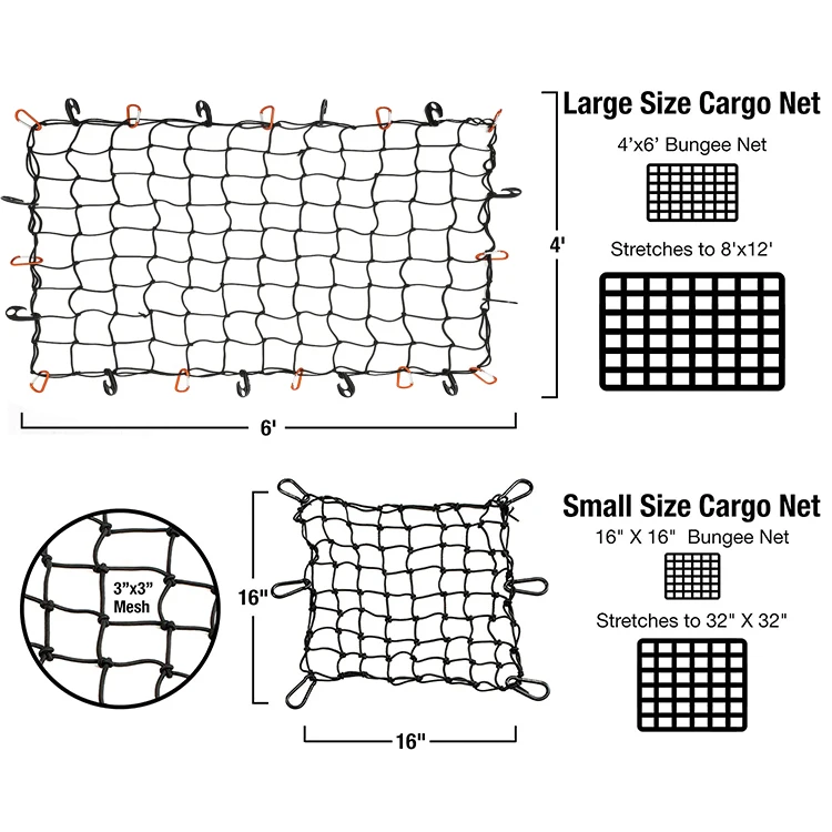 Heavy Duty Trailer Cargo Nets Rope Cargo Net For Pick Up - Buy Cargo ...