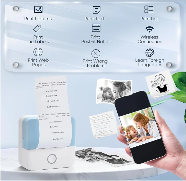 Cheapest Wholesale Mobile Portable Mini Printer - Photo & Receipt