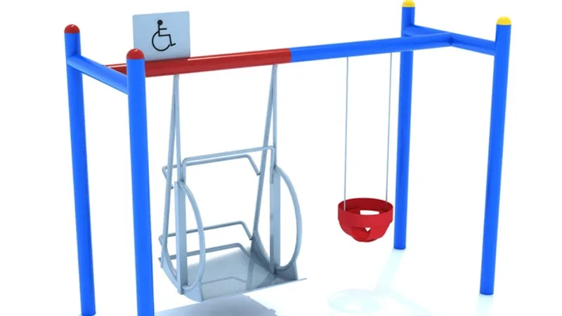 Wheelchair Playgrounds Equipment All Accessible Inclusive Handicap ...