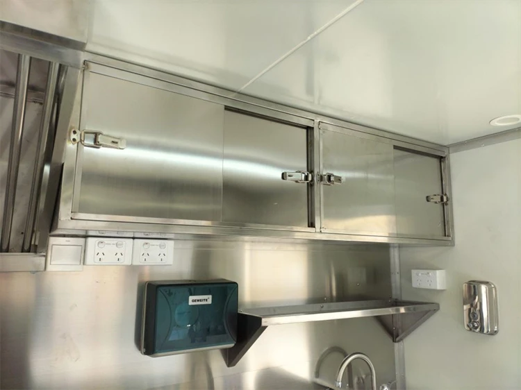 Shawarma Outdoor Food Cart Trailer - Mobile Food Cart with Stainless ...