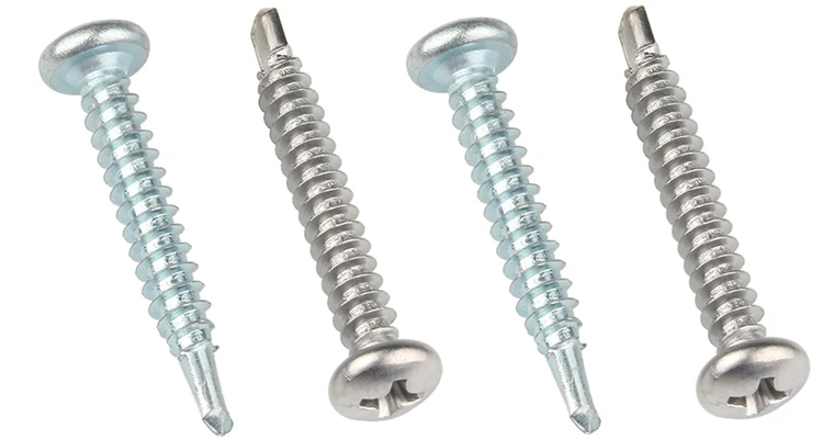 Cross Round Head Drilling Tail Self-tapping Screw Stainless Steel ...