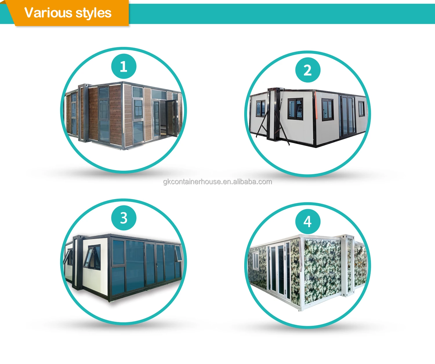 Modern Luxury Prefab House 2 Bedroom Foldable Prefabricated Container ...