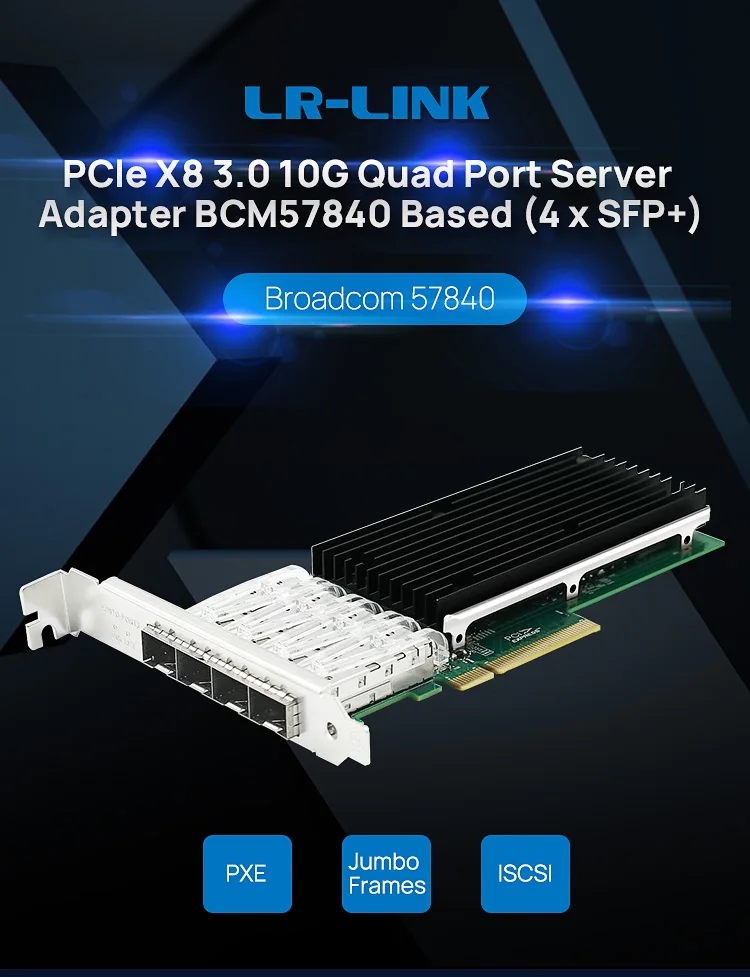 Lrec9814af-4sfp+bcm57840 Chipset 4x Sfp 10g Network Cards Quad Port ...