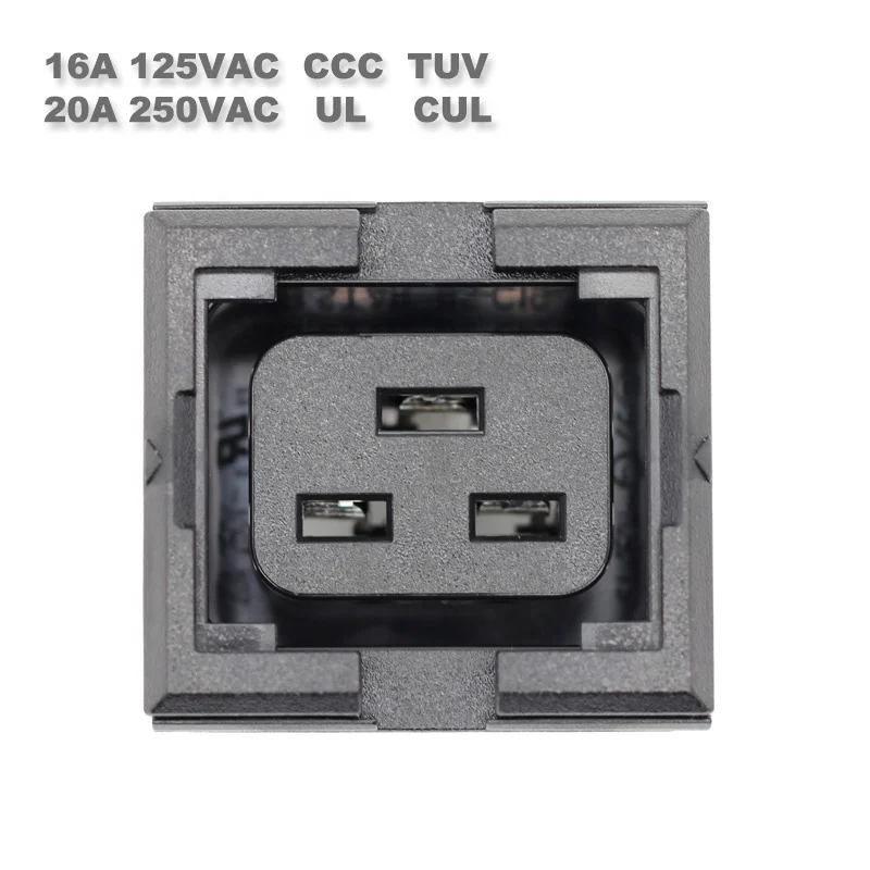 IEC 320 C19 Receptacle - Lockable Power Strip for Industrial Use