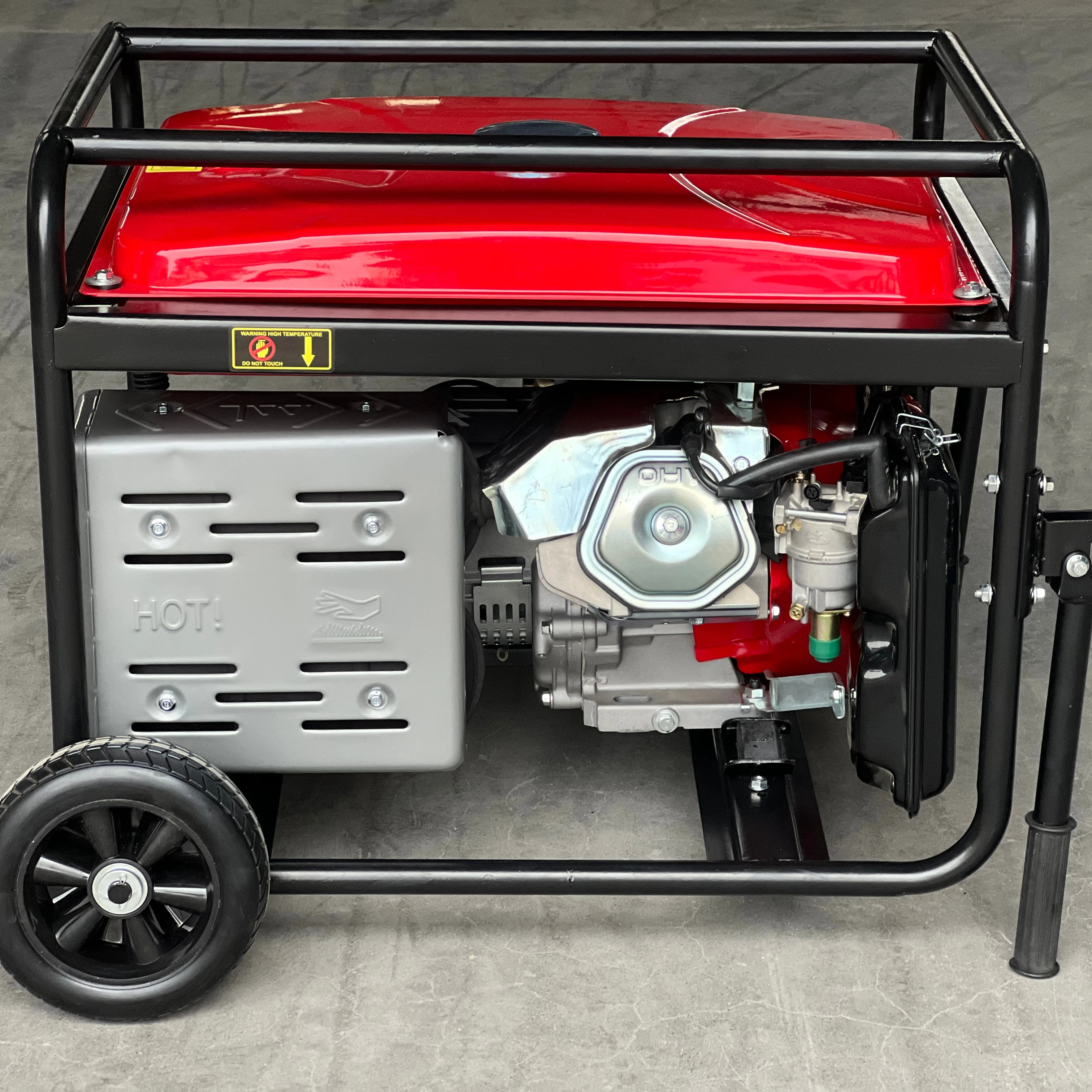 5KW portable gasoline powered electric generator low fuel consumption ...