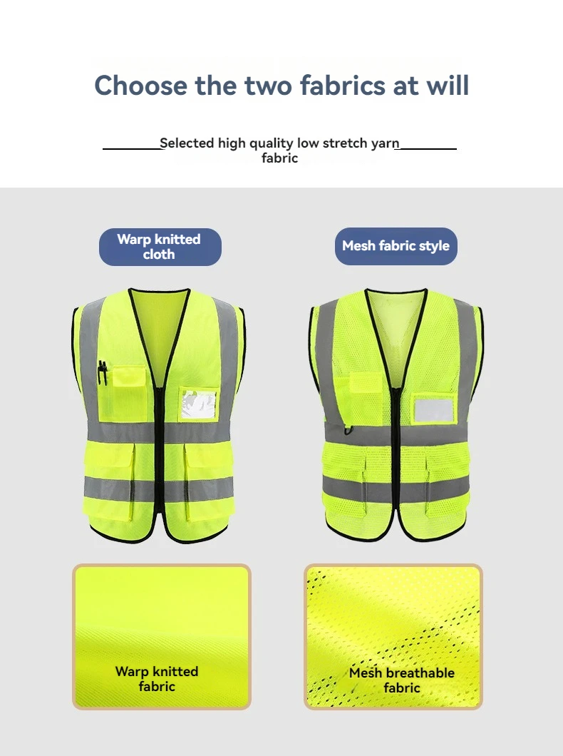 High Visibility Reflective Vests for Safety & Customization