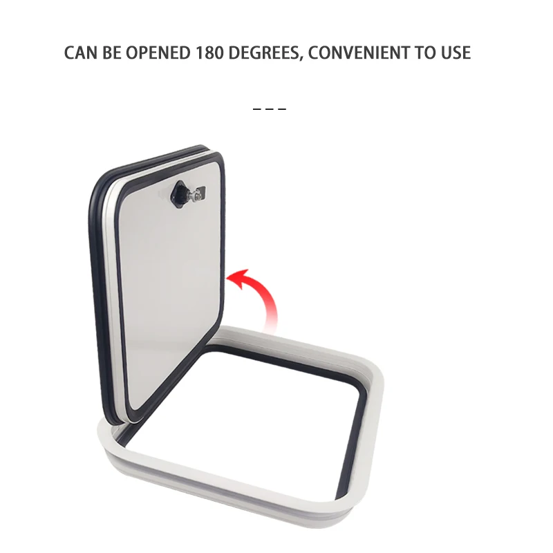 RV Luggage Hatch Door - Customizable Aluminum Compartment