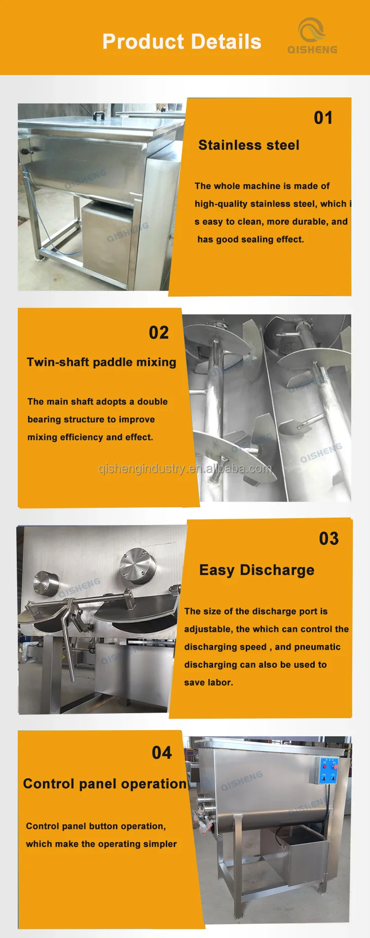 High Quality Meat Blending Machine Burger Patty Food Powder Mixing ...