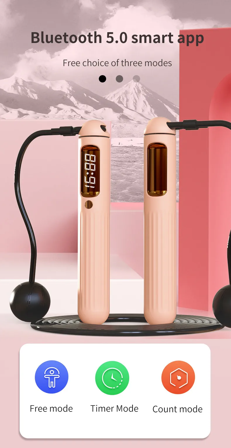 Maxtop Custom Professional Fitness Weight Loss Smart Skipping Jump Rope ...