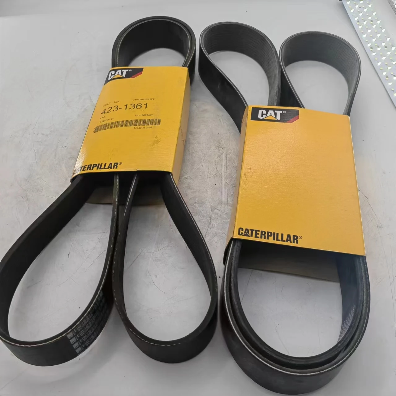 E336d2 330d2 Engine Fan Belt 12pk2100 Excavator Parts C9 Engine Belt ...