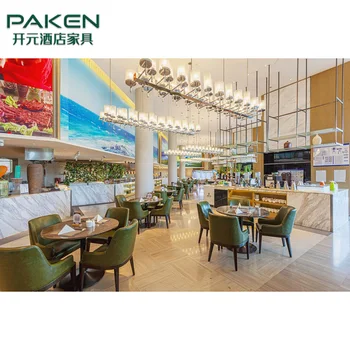 Luxury 5 Star Hotel Design Restaurant Set Cafe Table And Chairs Custom ...