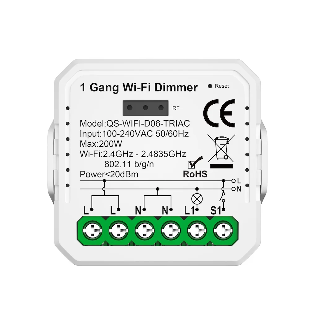 110v 220v Zigbee 1/2 Channel Dimmer Wireless Dimmer Rf Remote Control ...