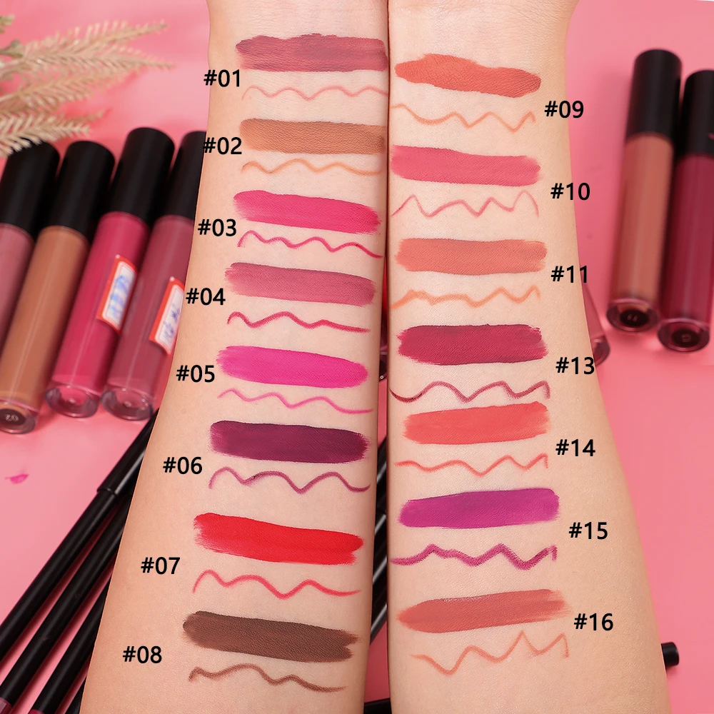 Wholesale Lips Cosmetics Set Private Label Waterproof Matte Lip Liner ...