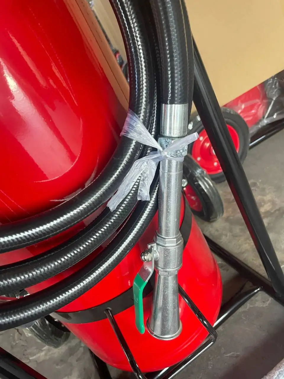 25kg Powder Trolley - 50kg ABC Dry Chemical Fire Extinguisher