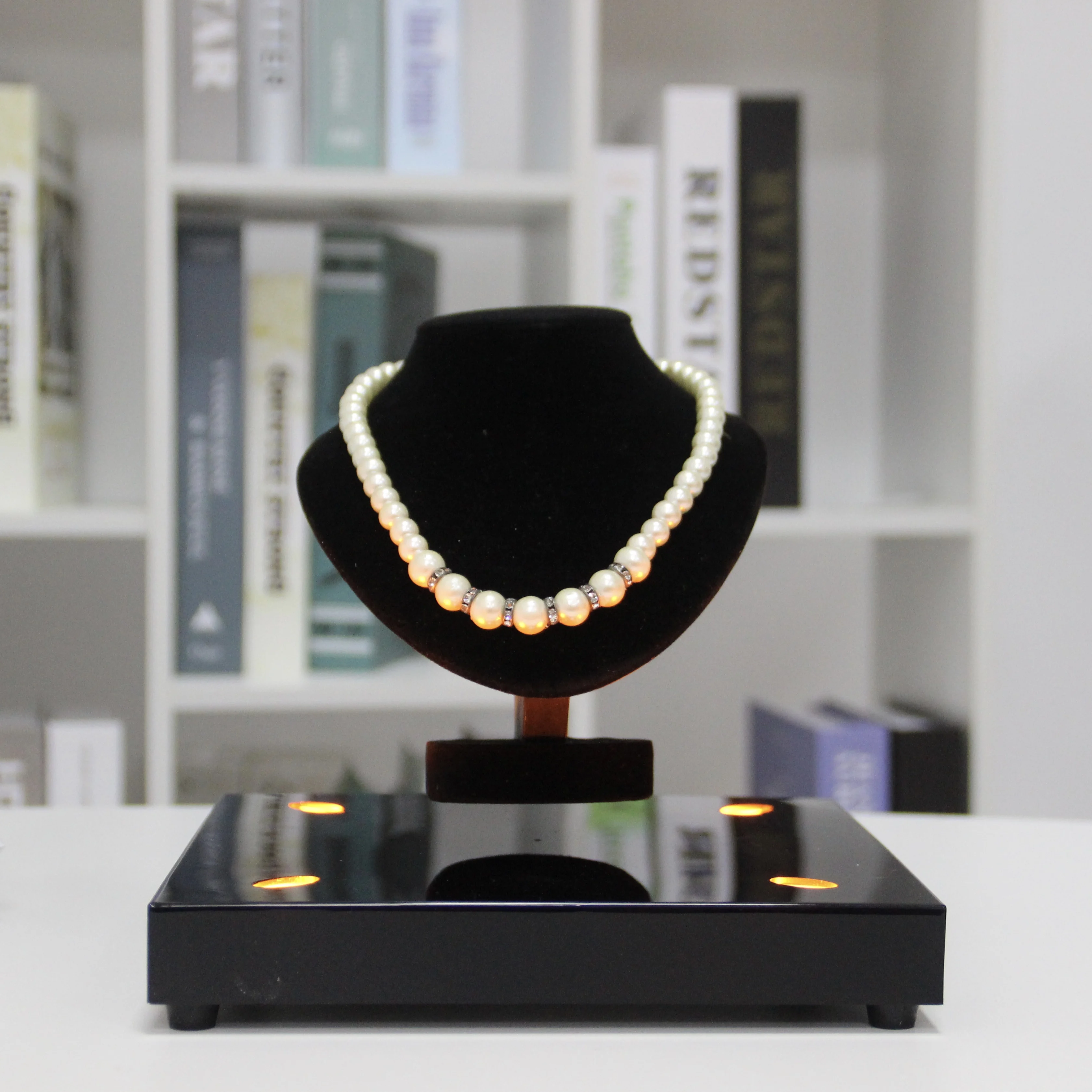 Hcnt Magnetic Levitation Display Stand Racks Floating Jewelry Holder ...