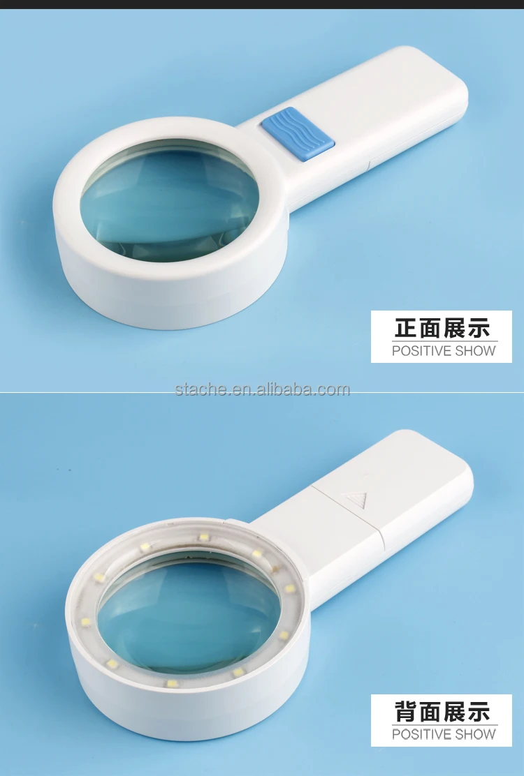 Magnifier Factory Direct Sale Handheld Large Magnifying Glass 10 Led ...