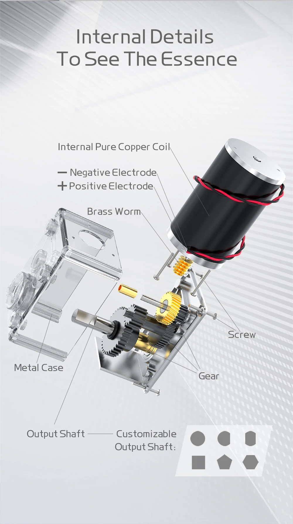 5882-50ZY Worm Gear Motor - High Torque & Adjustable Speed