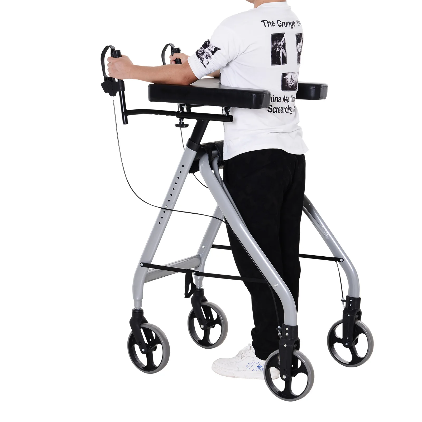 Four Wheel Walking Aid For The Elderly Rehabilitation Walking Aid For ...