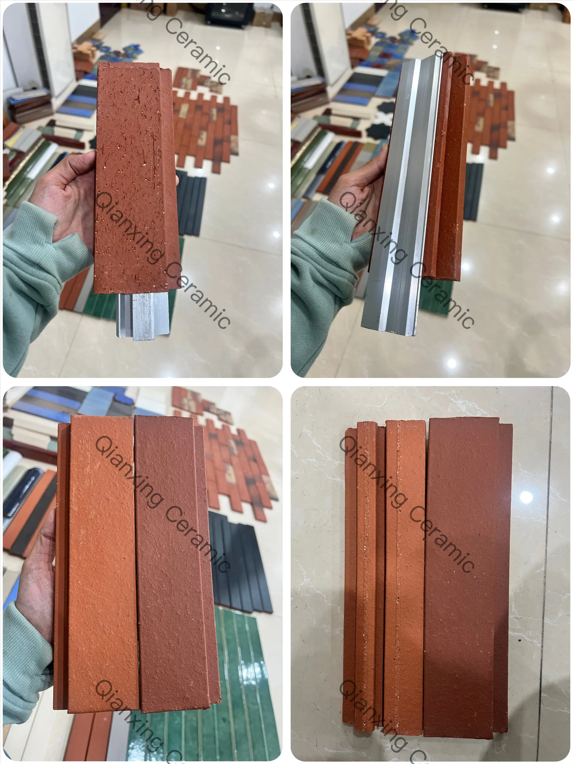 Colored Terracotta Clay Split Wall Tile Insulation Refractory Clay Fire ...