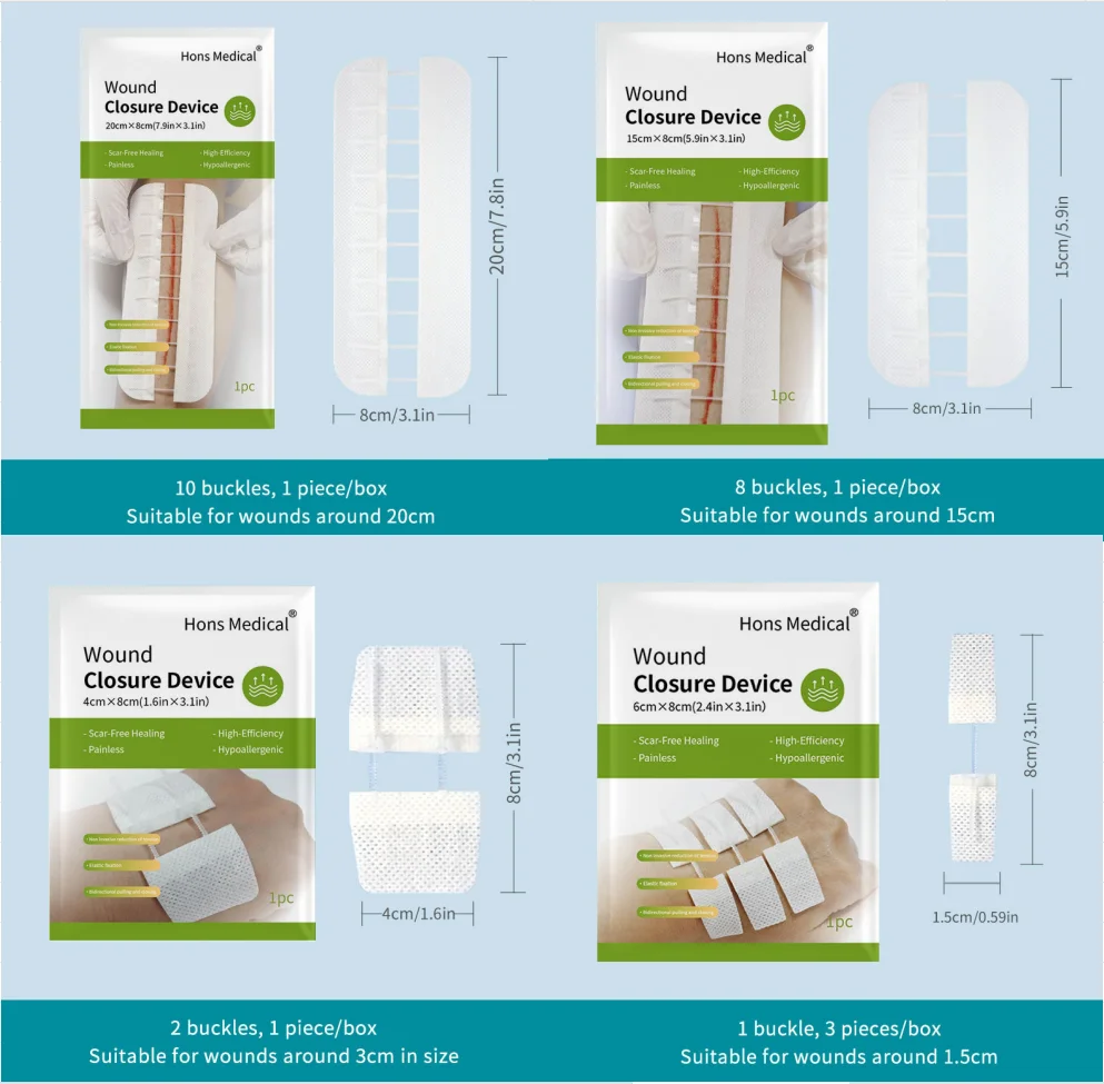 Wholesale Surgical Wound Closure Strip Zipper Band Aid Wound Skin Scar ...