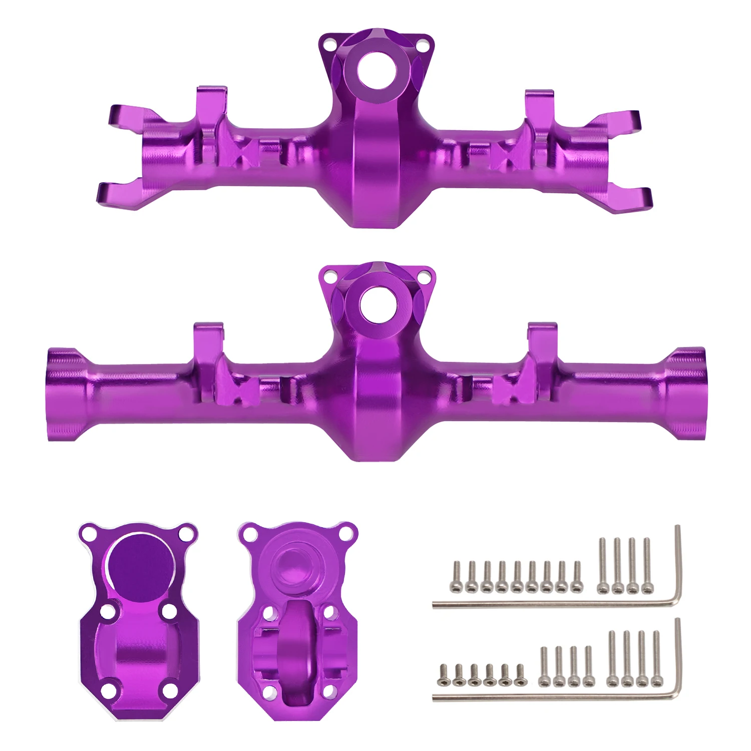 Aluminum Axle Case Front/rear Diff Housing For Axial Scx24 1/24 Rc ...