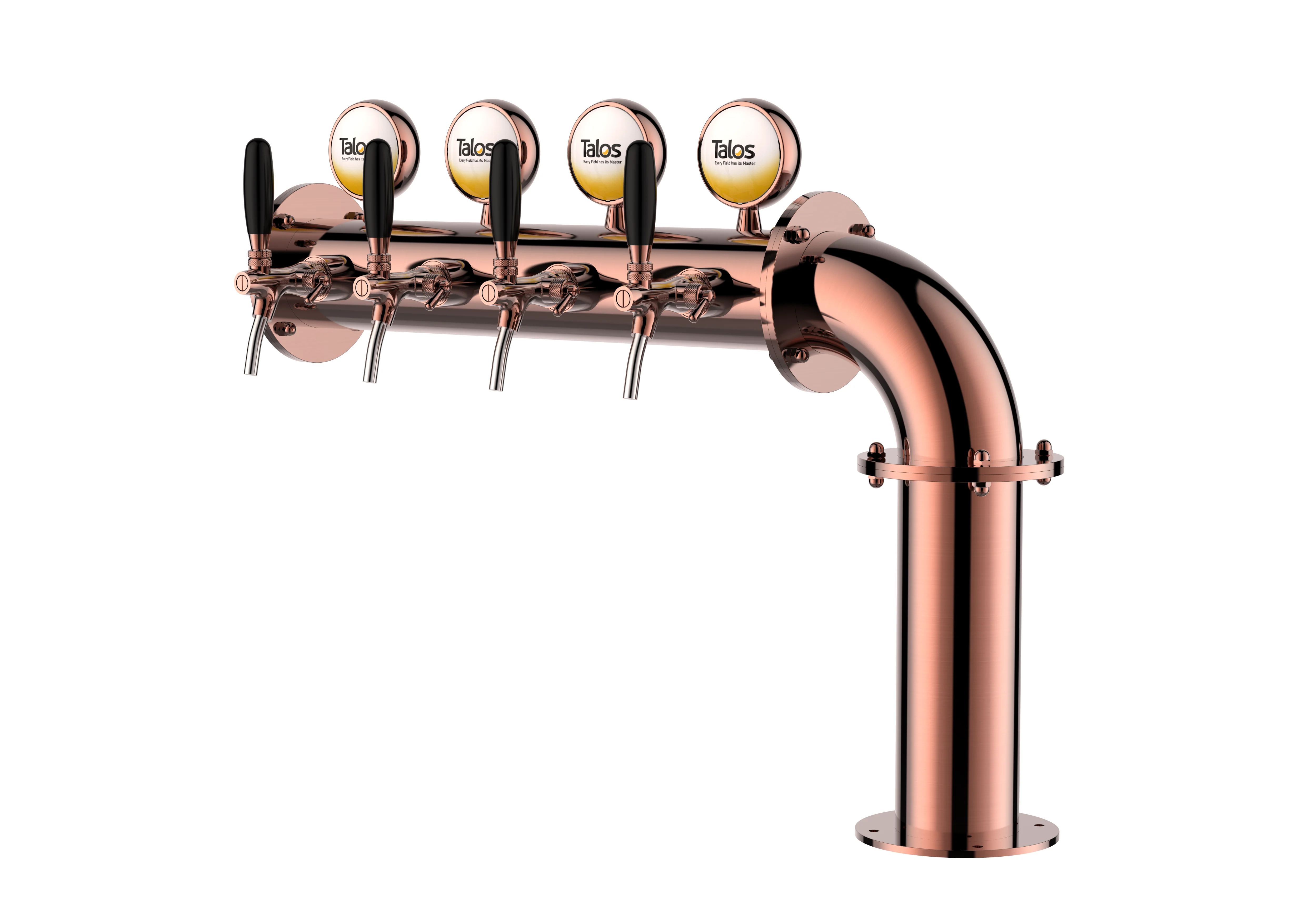 TALOS Bar Equipment Drink Dispenser L Type 3-Way 102mm Beer Tower