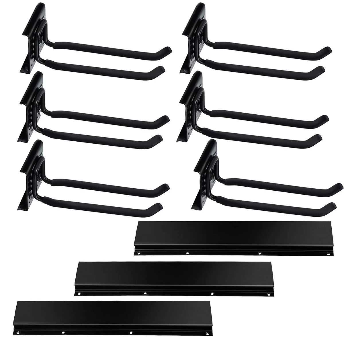 Metal Rack Shelf 19 Inch Rack Shelf Wooden Bracket Folding Holder Home ...
