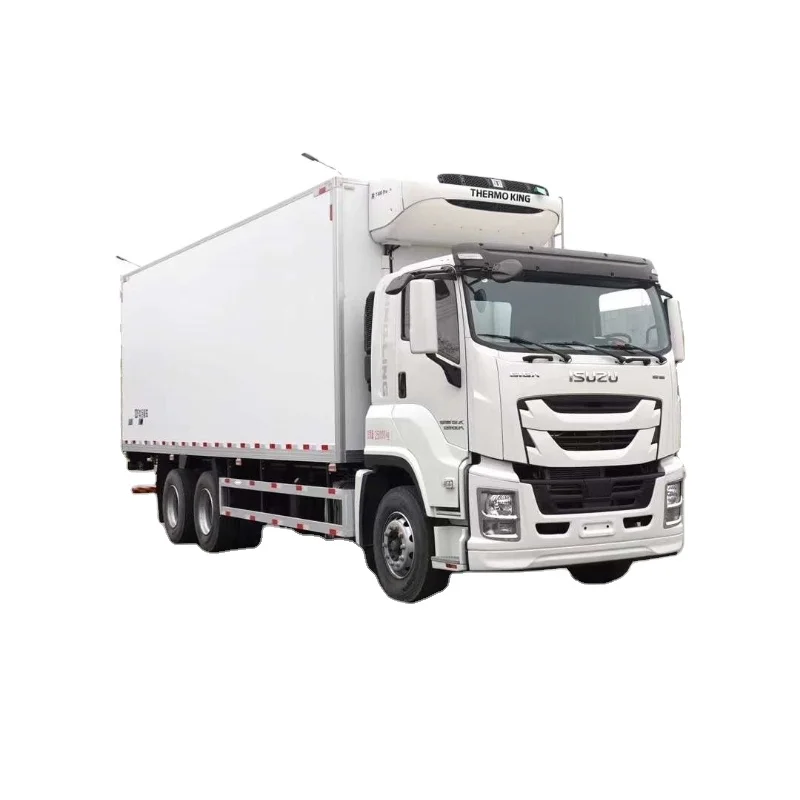 Isuzu 7-8 Meter Rear Eight Wheeled Refrigerated Truck for Live Fish ...