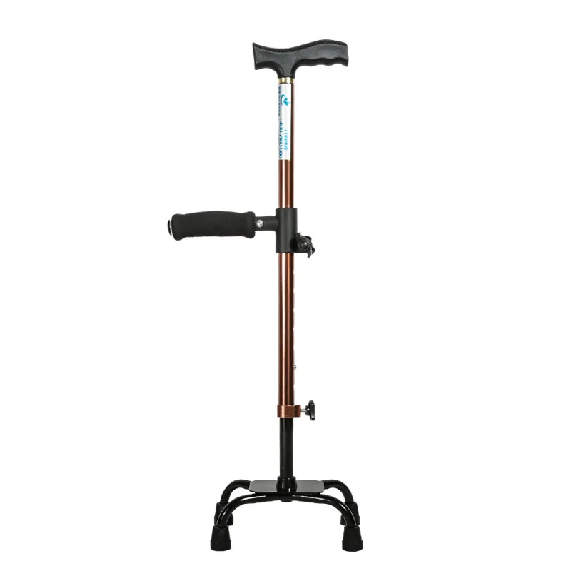 Foldable Cane Crutch Walking Stick Four Legs Walking Base Stick ...