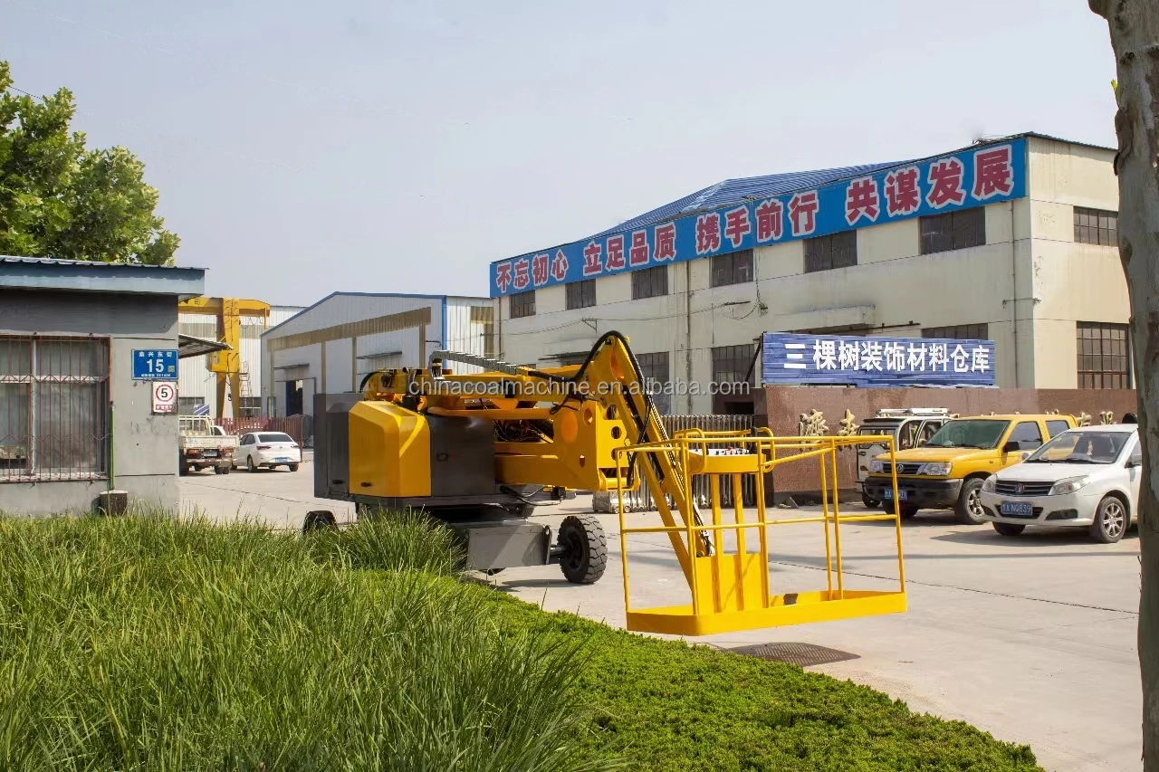 8m Boom Lift Towable Articulating Ladder Types Hydraulic Cherry Picker ...