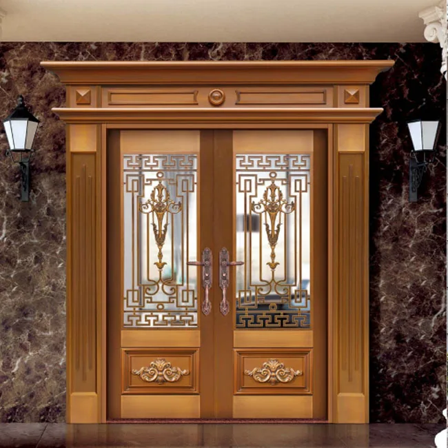 Luxury European Style Solid Entrance Door Guard Theft Circle Design for ...